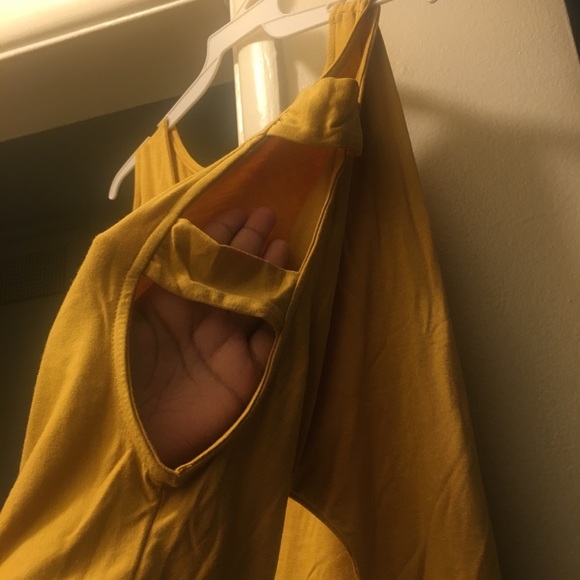 Tops | New Yellow Tshirt Open From Arm Sleeves | Poshmark